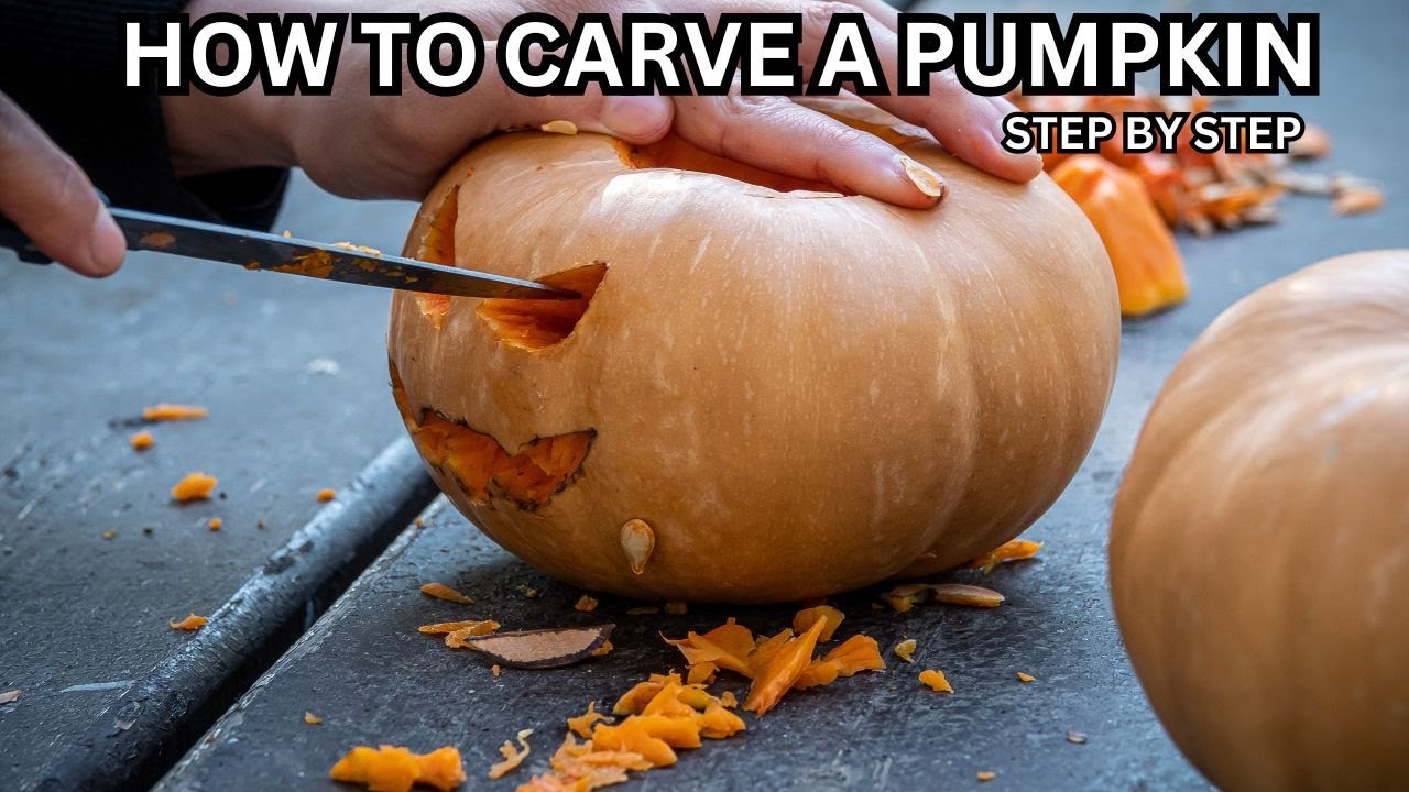 How to Carve a Pumpkin Step by Step - YouTube