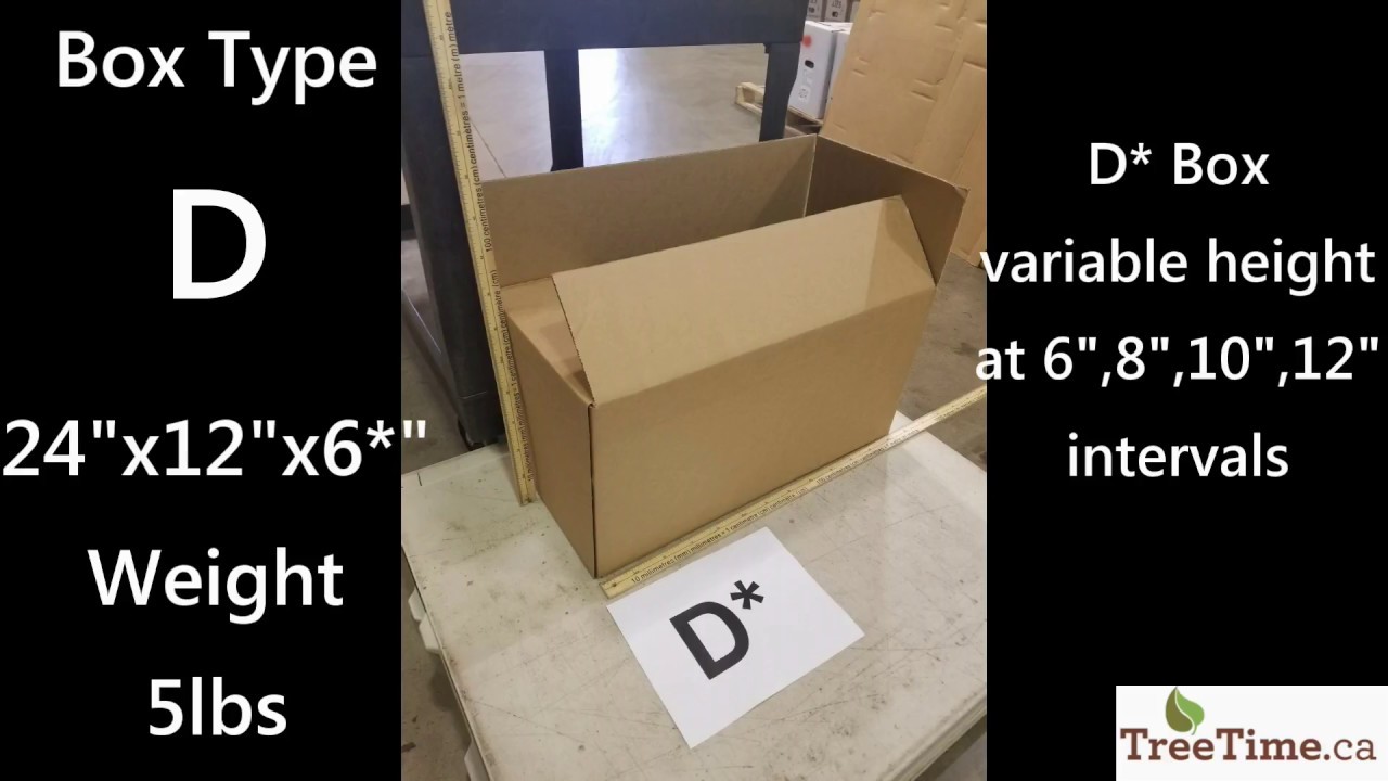 Our Different Box Types Sizes And Weights YouTube