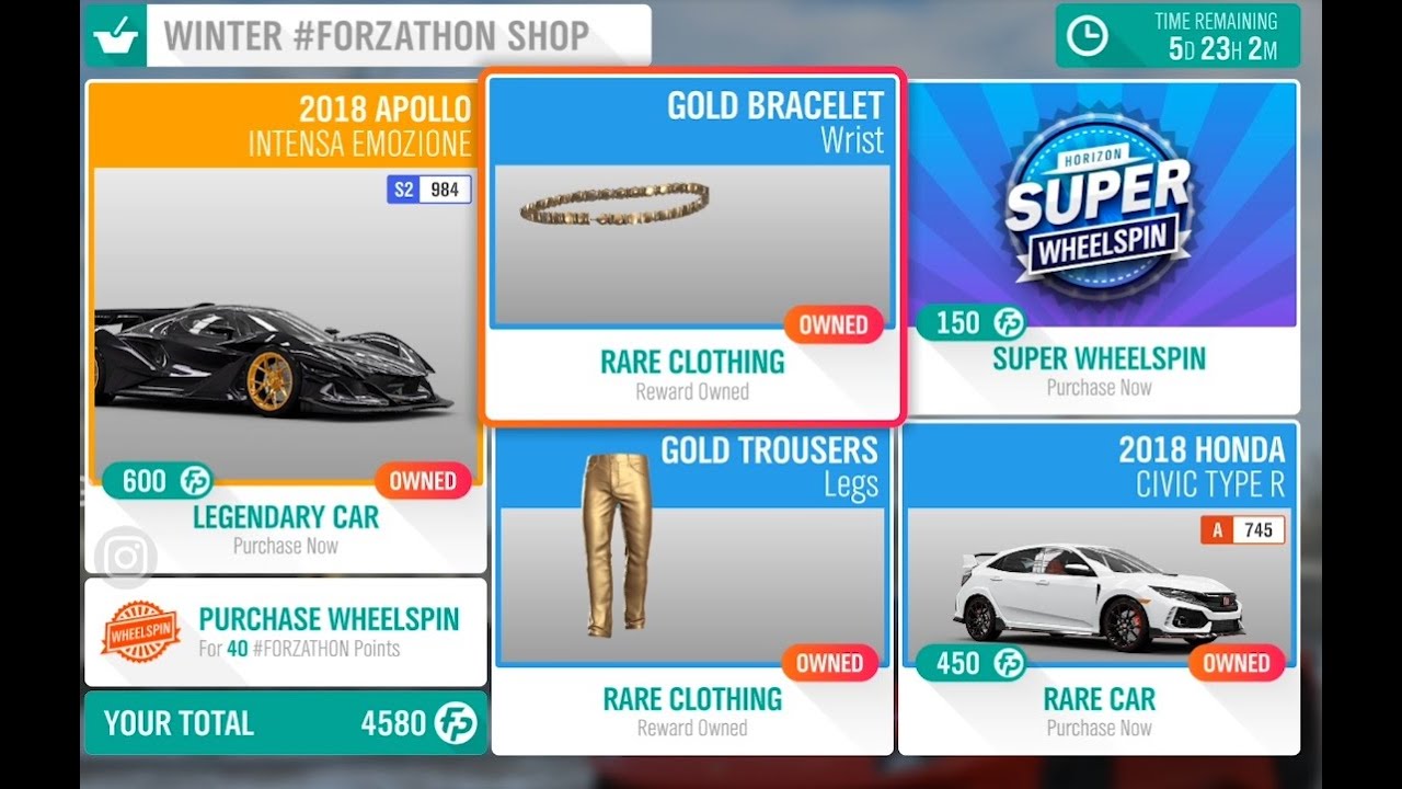 Forza Horizon 4 Sniping Forzathon Shop Rare Cars Winter Update 24 ...