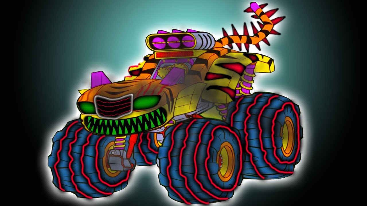 Blaze and the Monster Machines SPECIAL STRIPES As Horror Version - YouTube
