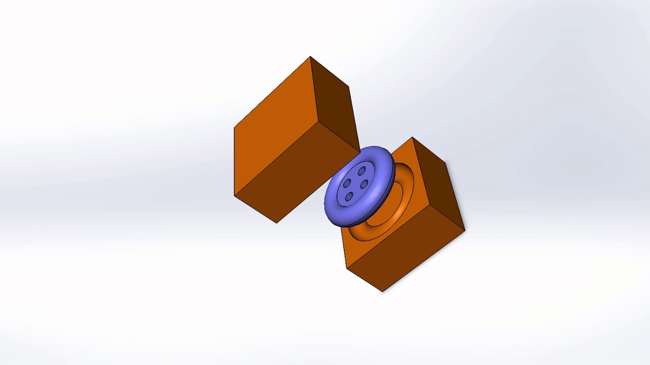 Solidworks mold tools tutorial ,Exploded view, radial step, regular ...