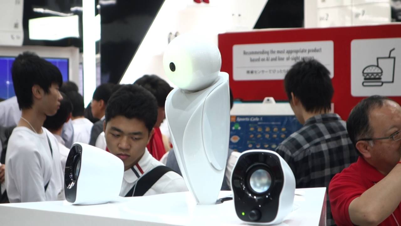 Cute Fujitsu RoboPin robot - YouTube