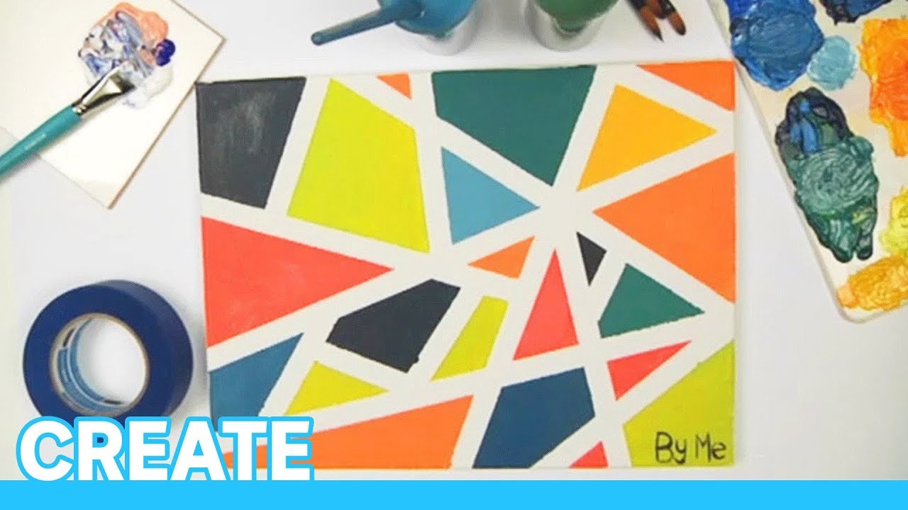 How To Make An Abstract Painting | CREATE - YouTube