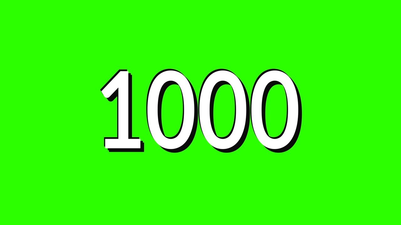 Numbers Going Up #1 / Green Screen - Chroma Key - YouTube