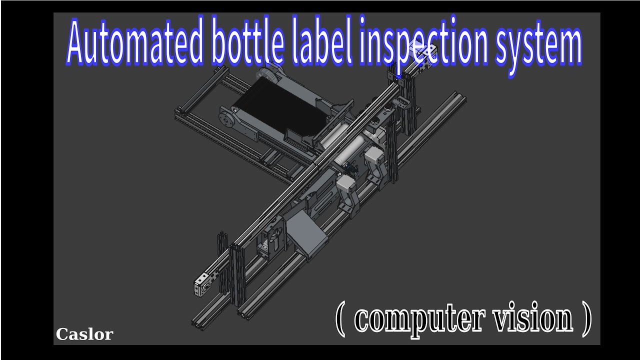 Automated bottle label inspection system - YouTube