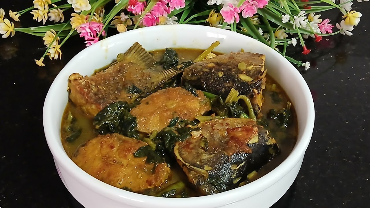 Rohi Fish Curry! || পুই শাক রুই মাছের গ্রেভি! | | स्वादिष्ट रोही मछली ...