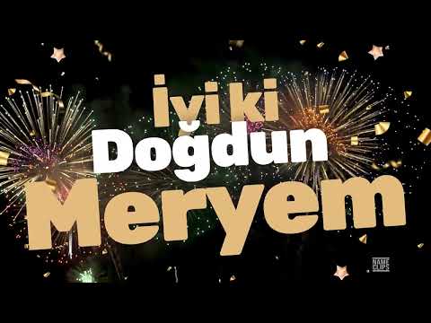 İyi Ki Doğdun Meryem 🎉 | İsme Özel Doğum Günü Videosu