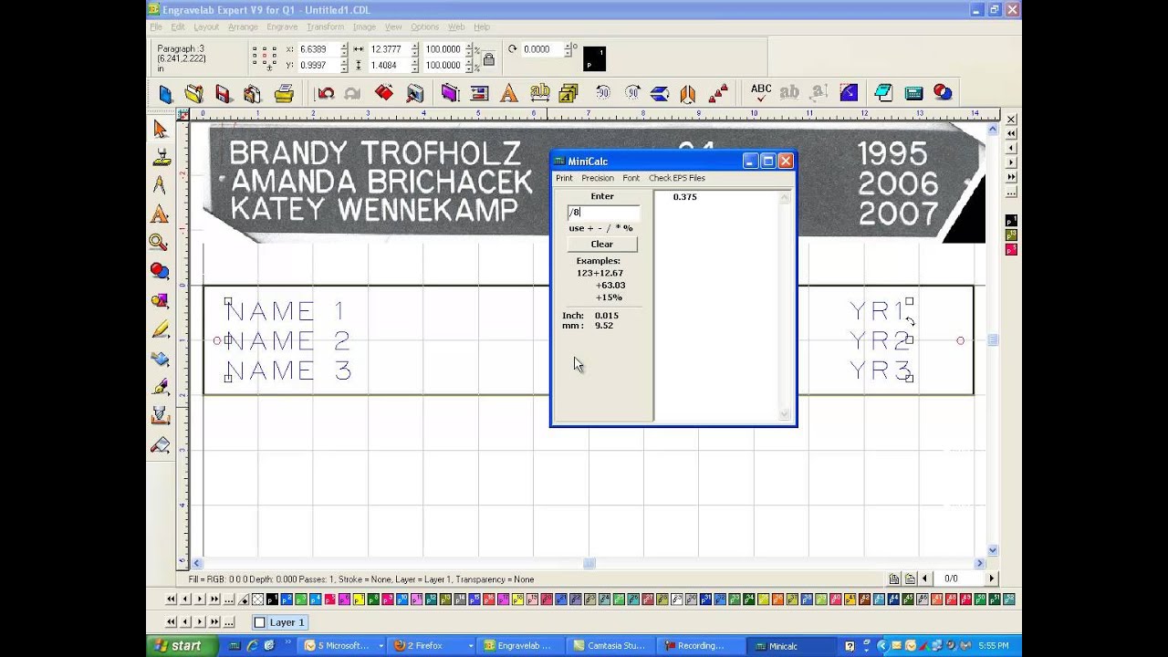 EngraveLab Training - COLUMNS AND TEXT and badges and cutout - YouTube