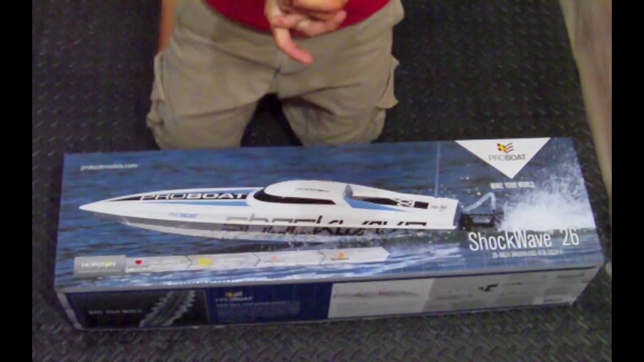 Shockwave 26 V3 BL RTR by Pro Boat unboxing - YouTube