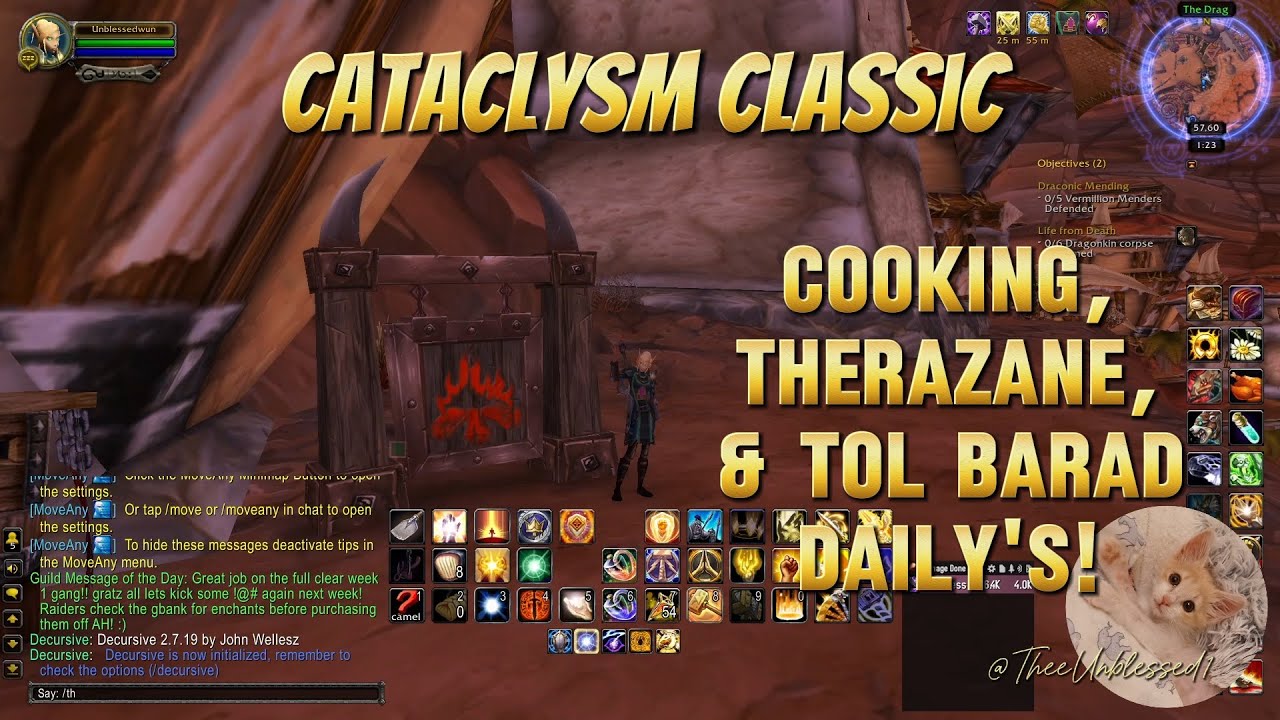 World of Warcraft Cataclysm Classic: Cooking, Therazane, & Tol Barad ...