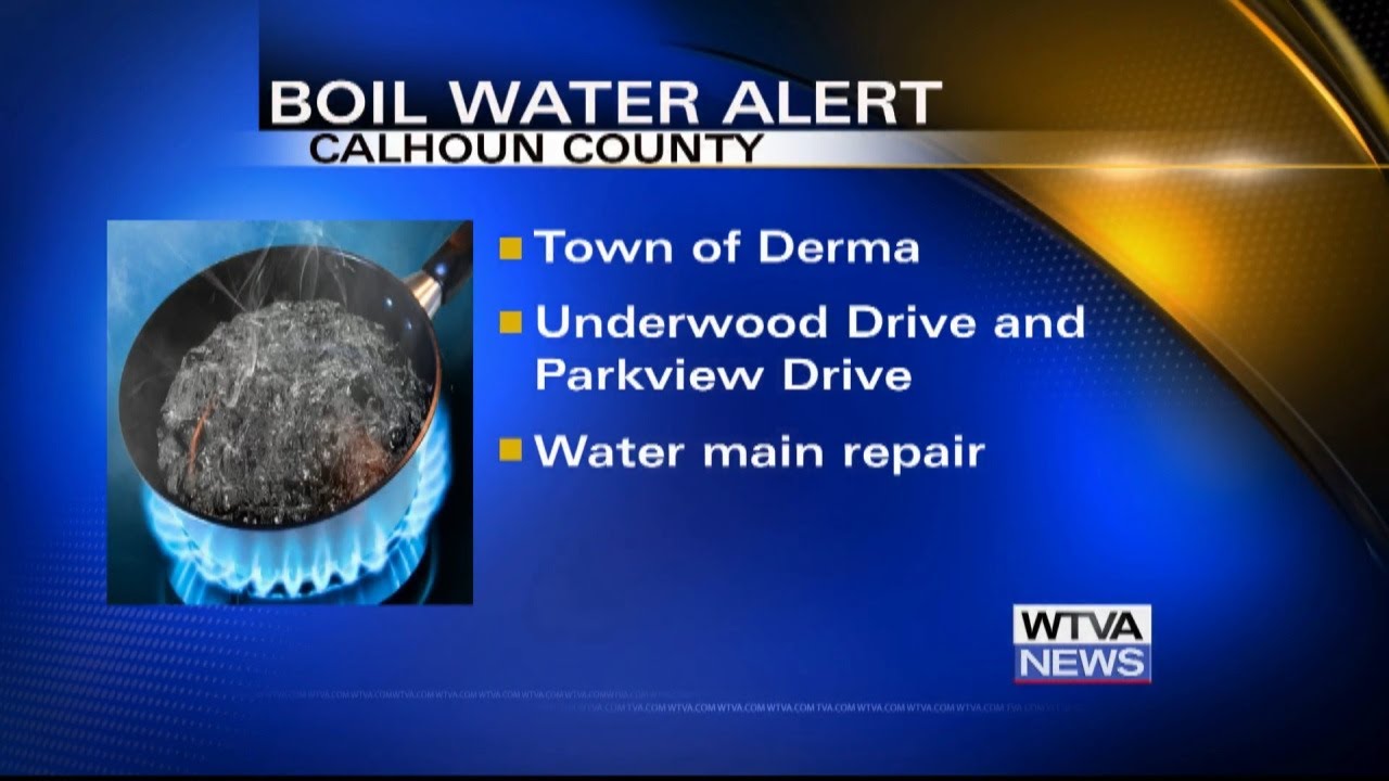 Derma issues boil water alert for some customers - YouTube