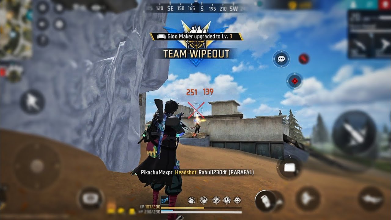 free fire max duo rank push💥 99% headshot rate🔥 free fire max battle ...