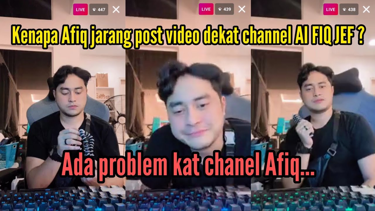 LIVE : Youtube channel AI FIQ JEF problem 😯 ? - Doakan AI Team semoga ...