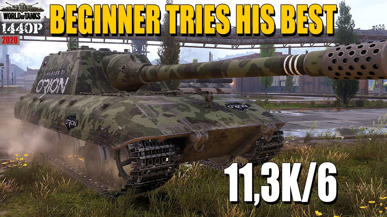 Jagdpanzer E 100: Beginner tries his best - YouTube