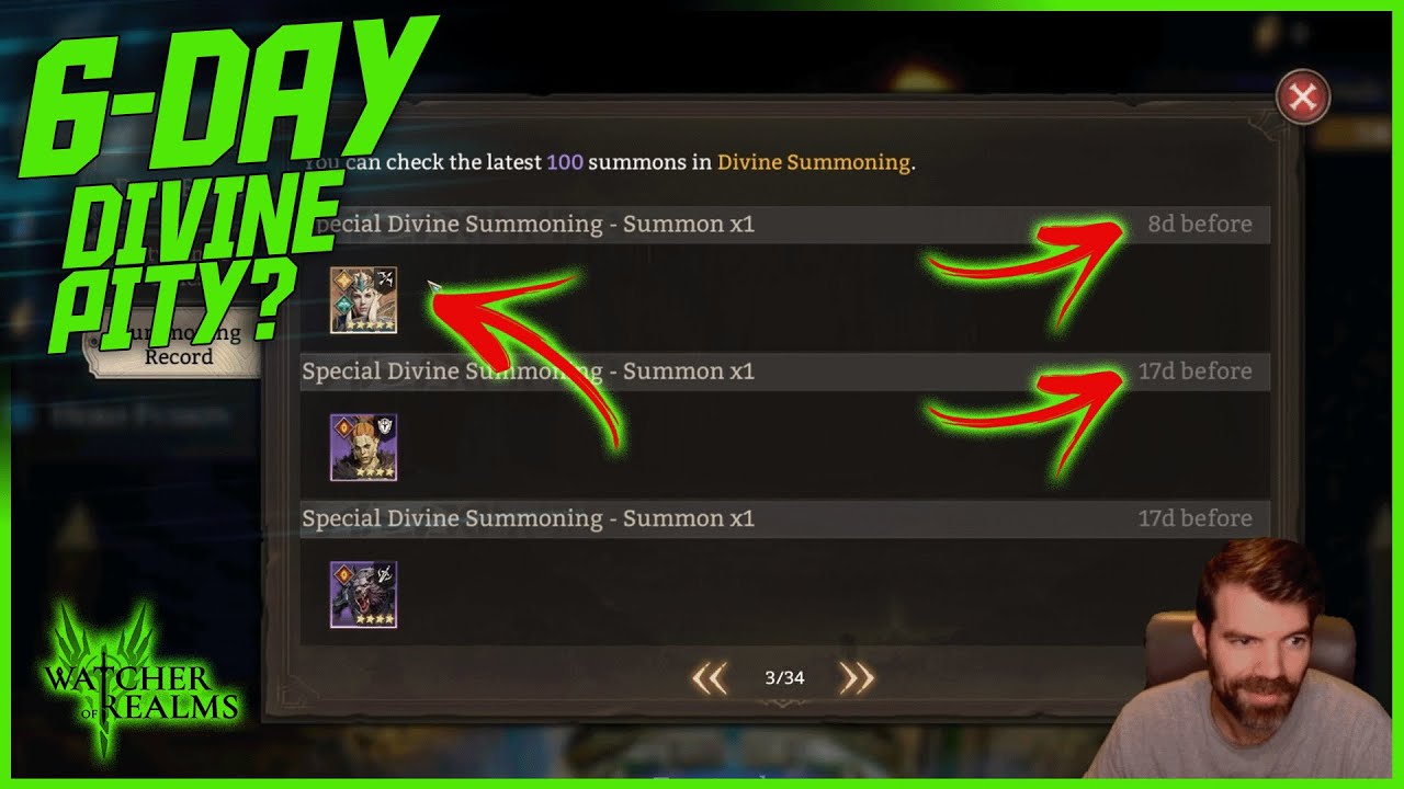 Is This 6-Day Divine Summon Pity Thing Real!? || Watcher of Realms ...