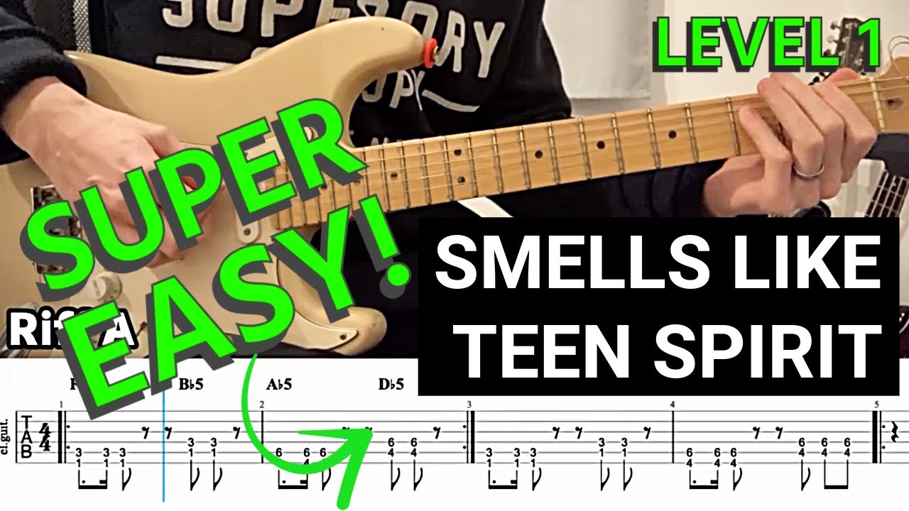 Smells Like Teen Spirit - Nirvana - Easy Version | Guitar Tab | Cover ...