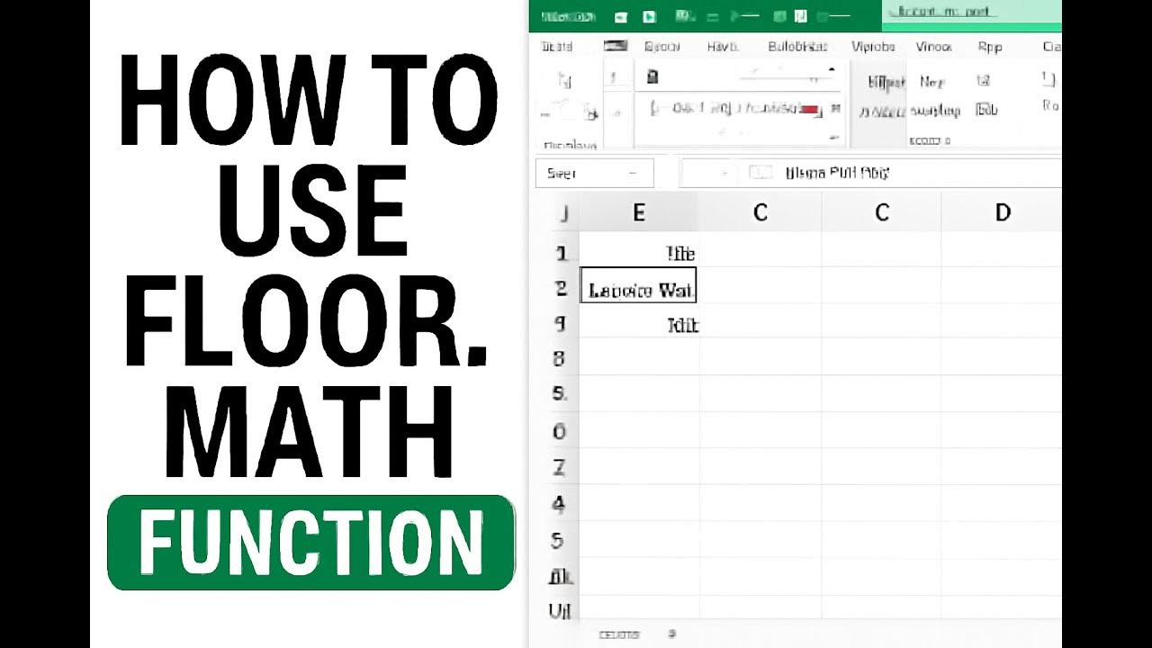 How to Use FLOOR MATH Function in Excel - YouTube