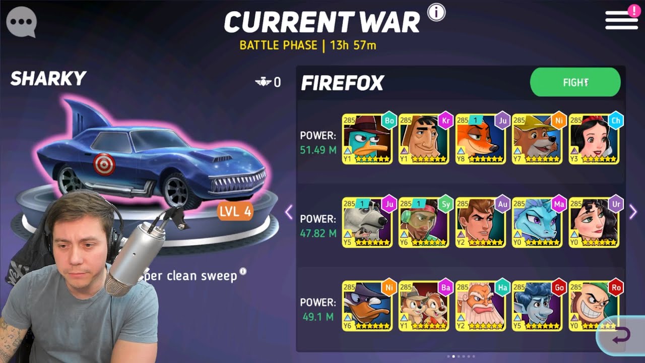 War Attack #68 - McDuck vs Firefox - Disney Heroes: Battle Mode - YouTube