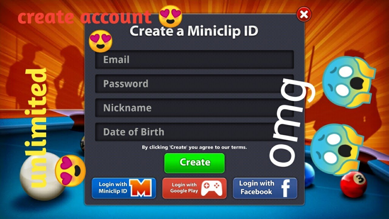 How to create miniclip account 😍😍 ️ ️ create unlimited puremini ...