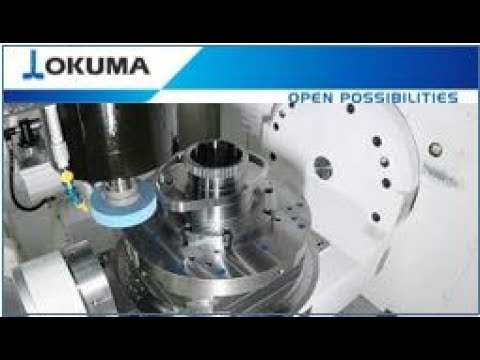 Okuma 5 Axis Machining Center MU-4000V-L - ATC Cam Gear - YouTube