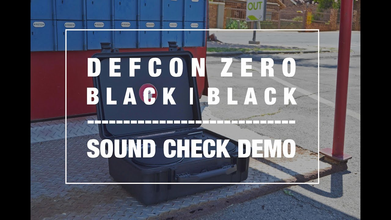 Defcon Zero Boombox 2017 Sound Check Demo - YouTube