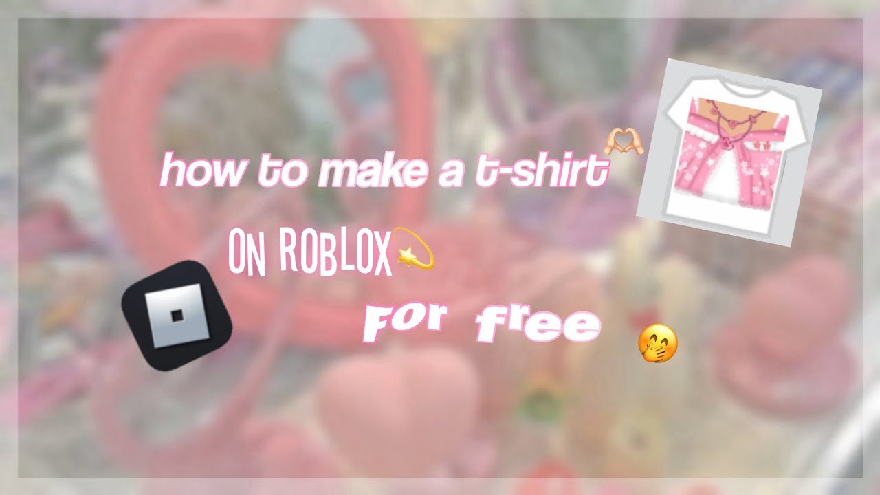 How to make a t-shirt on Roblox *for free* - YouTube