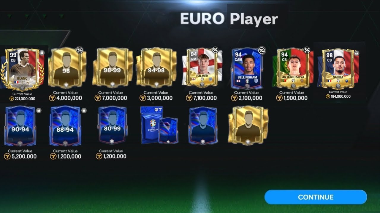 How to get free 200x euro players in fc mobile - YouTube