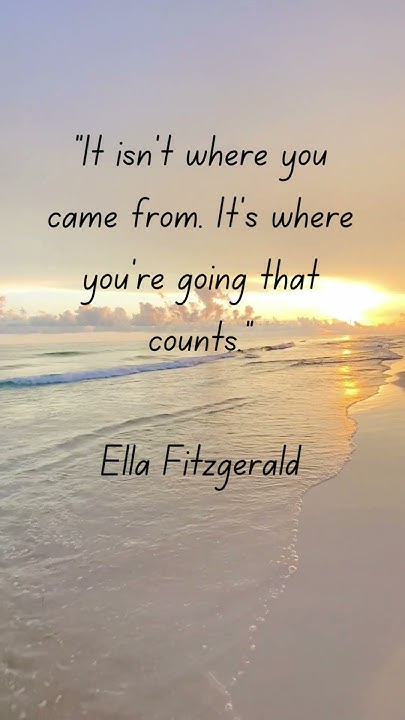 Motivational Quotes from Ella Fitzgerald - YouTube