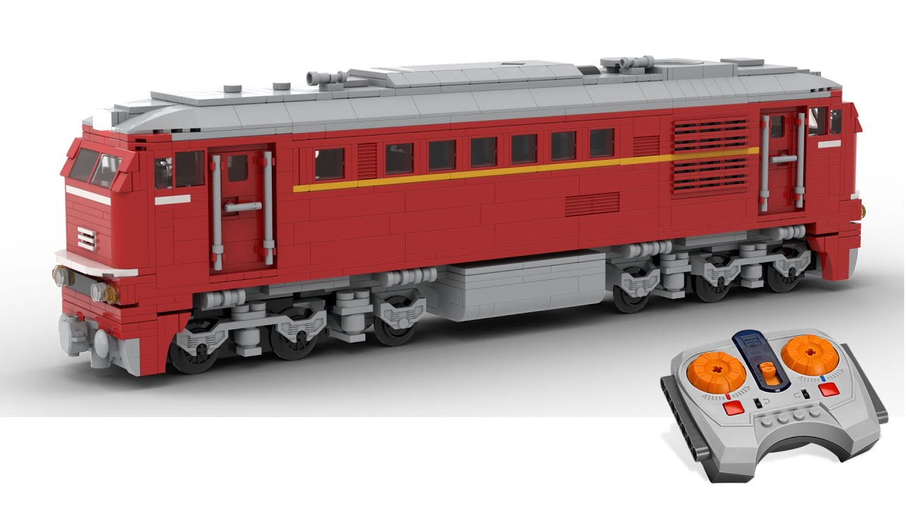 LEGO Diesel locomotive - BR 120 - MOC - YouTube