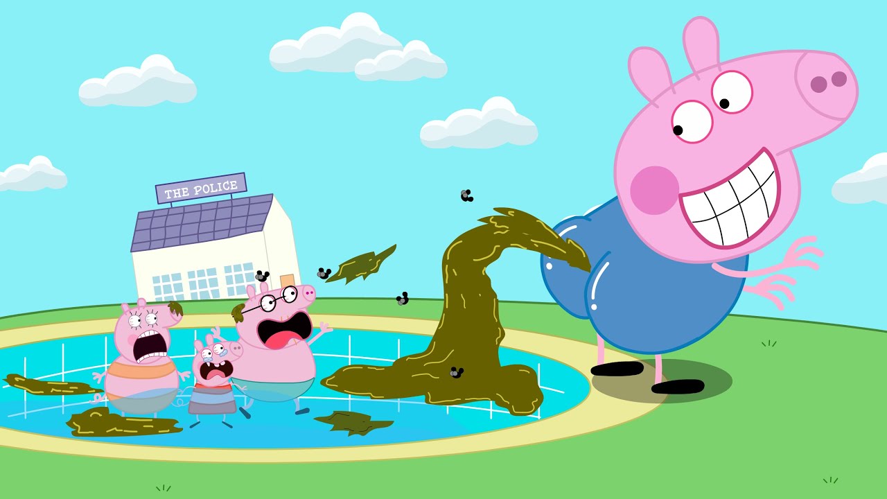 What's George Doing??? Peppa Pig Try Not Laugh - YouTube