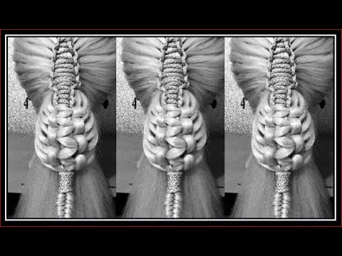 BEAUTIFUL MACRAME KNOT BRAIDS / HairGlamour Styles / HAIR - YouTube