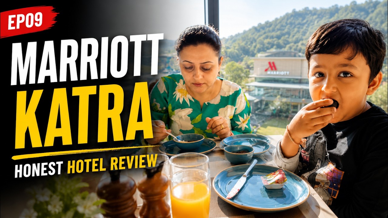 EP09 Marriott Katra Stay Review | Shrine View Room Tour, Food, Katra ...