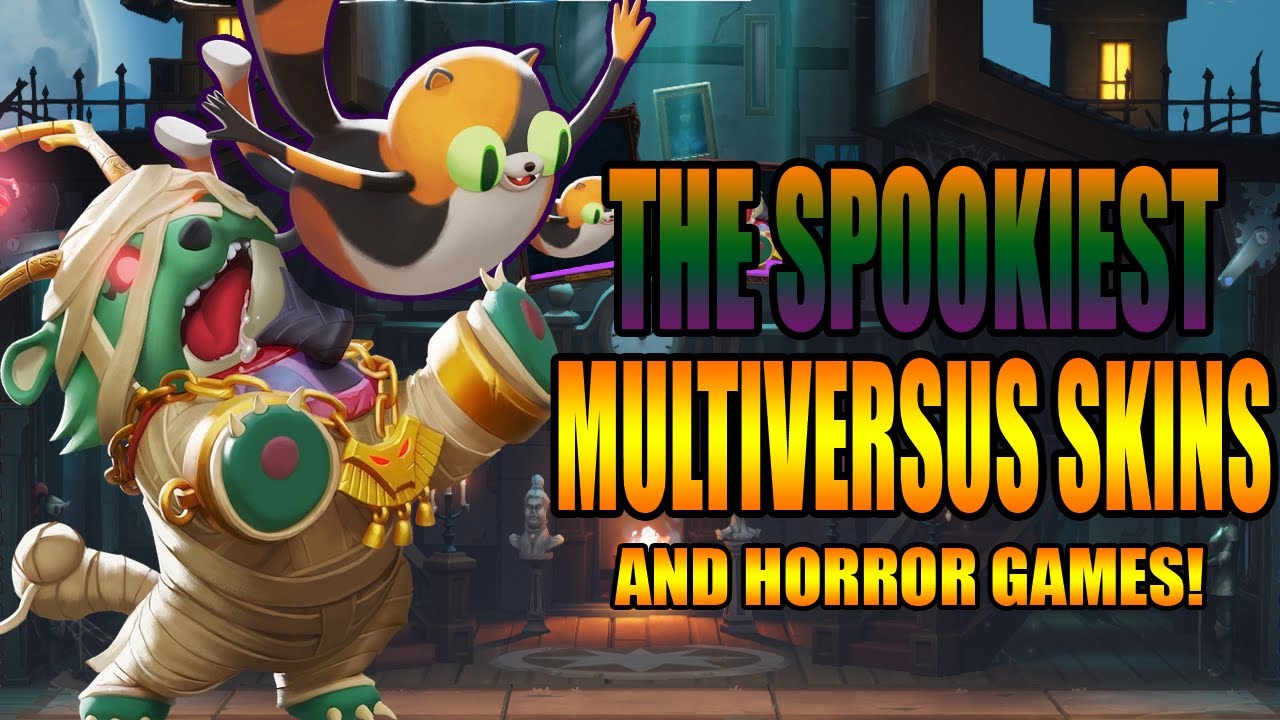 The MultiVersus Halloween Skins are INSANE! + Playing Horror Games... 🎃 ...