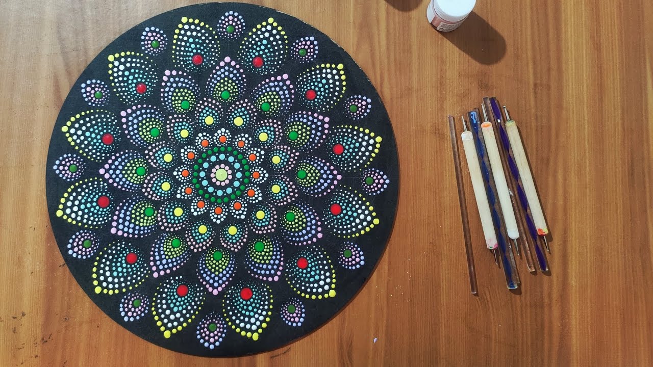 Simple dot mandala art | Easy patterns #mandalaart #youtubevideo # ...
