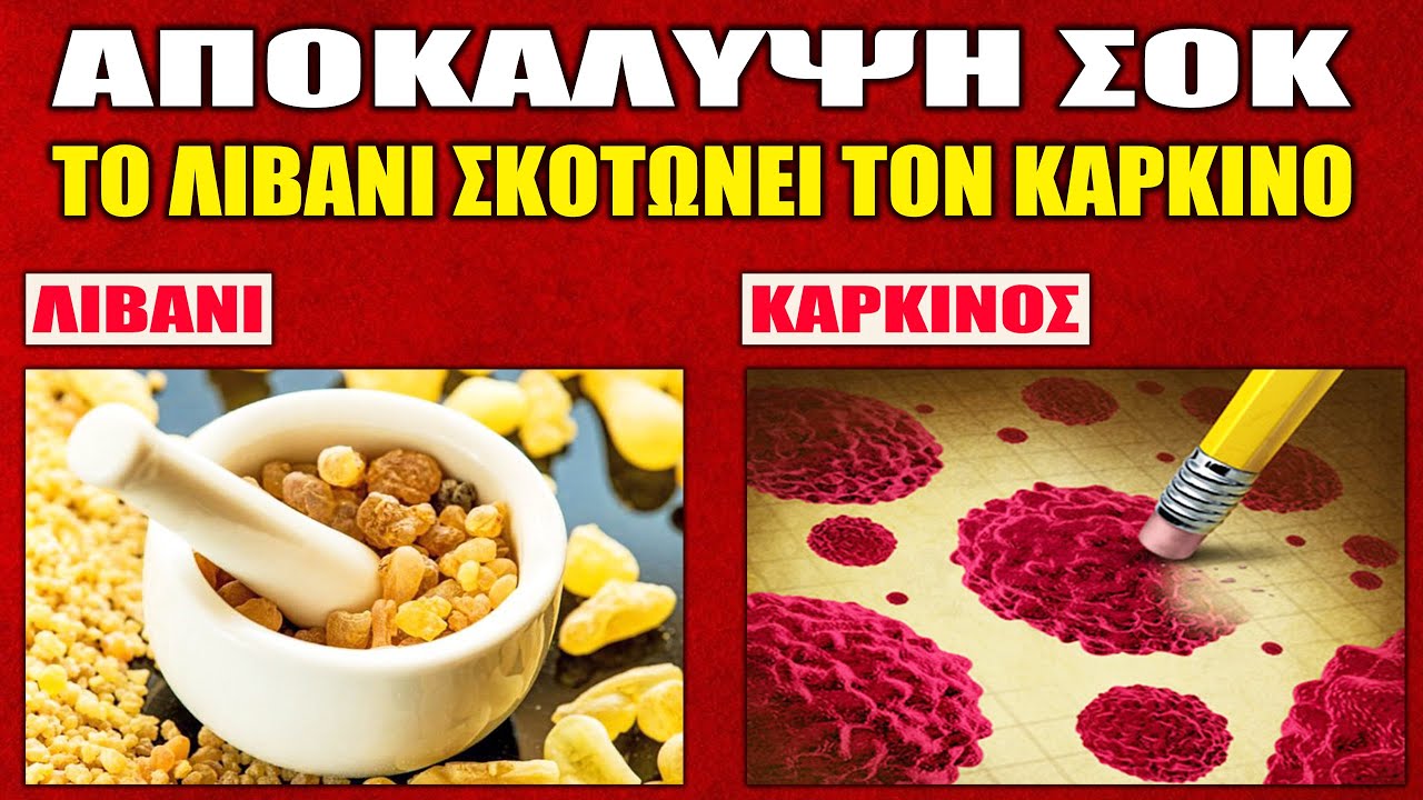 ΑΠΙΣΤΕΥΤΟ !!! Νέα έρευνα έδειξε πως το Λιβάνι σκοτώνει τον Καρκίνο και ...