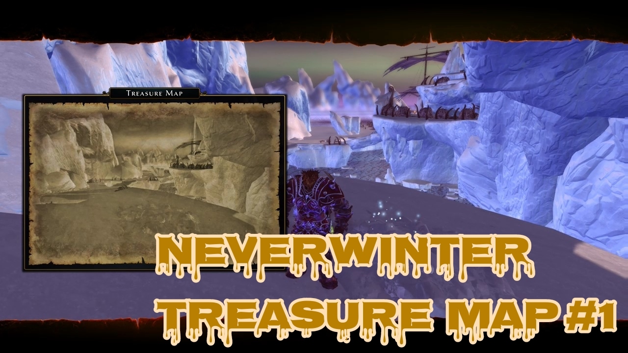 Neverwinter - Treasure Map #1 Location - Sea of Moving Ice - YouTube
