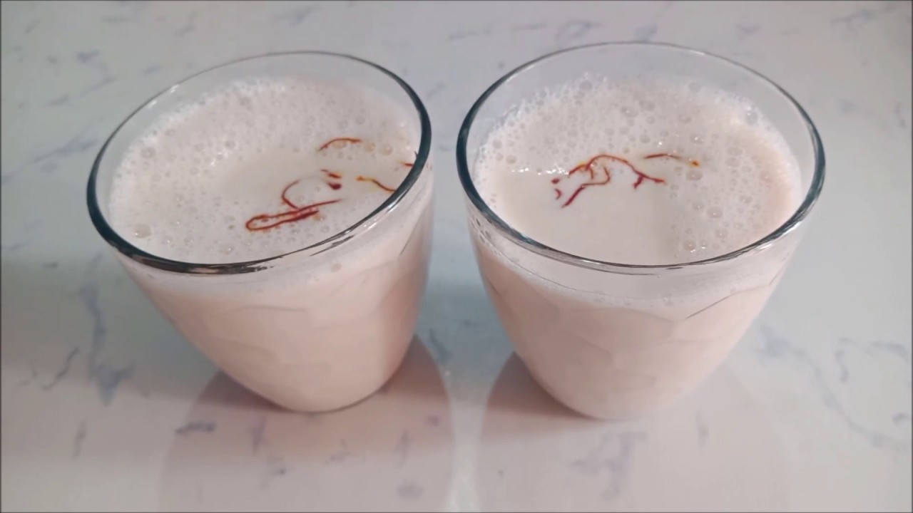 Kesar Badam Milk Recipe | How To Make Badam Milkshake - YouTube
