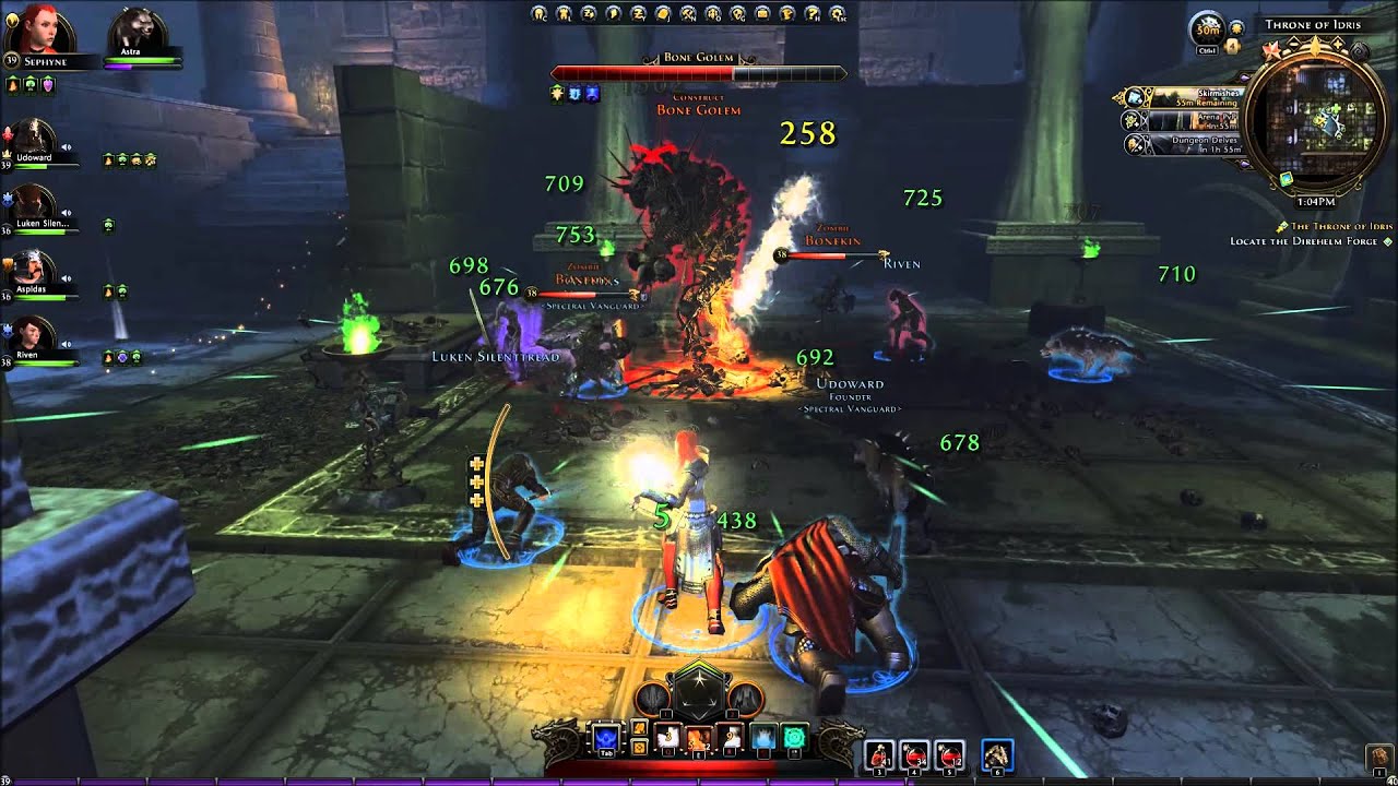 Neverwinter: Bone Golem Miniboss - Throne of Idris - YouTube