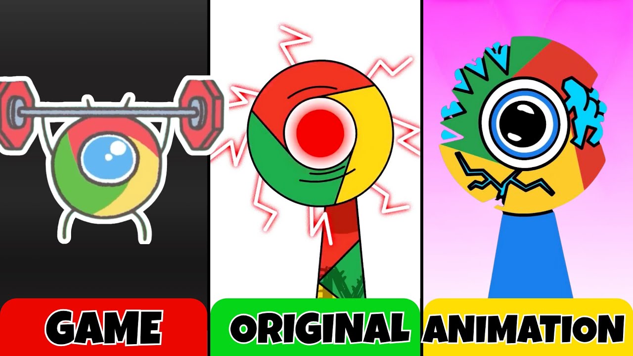 My NEW! Sprunki OC: Google Chrome! Animation vs Game (All Versions ...