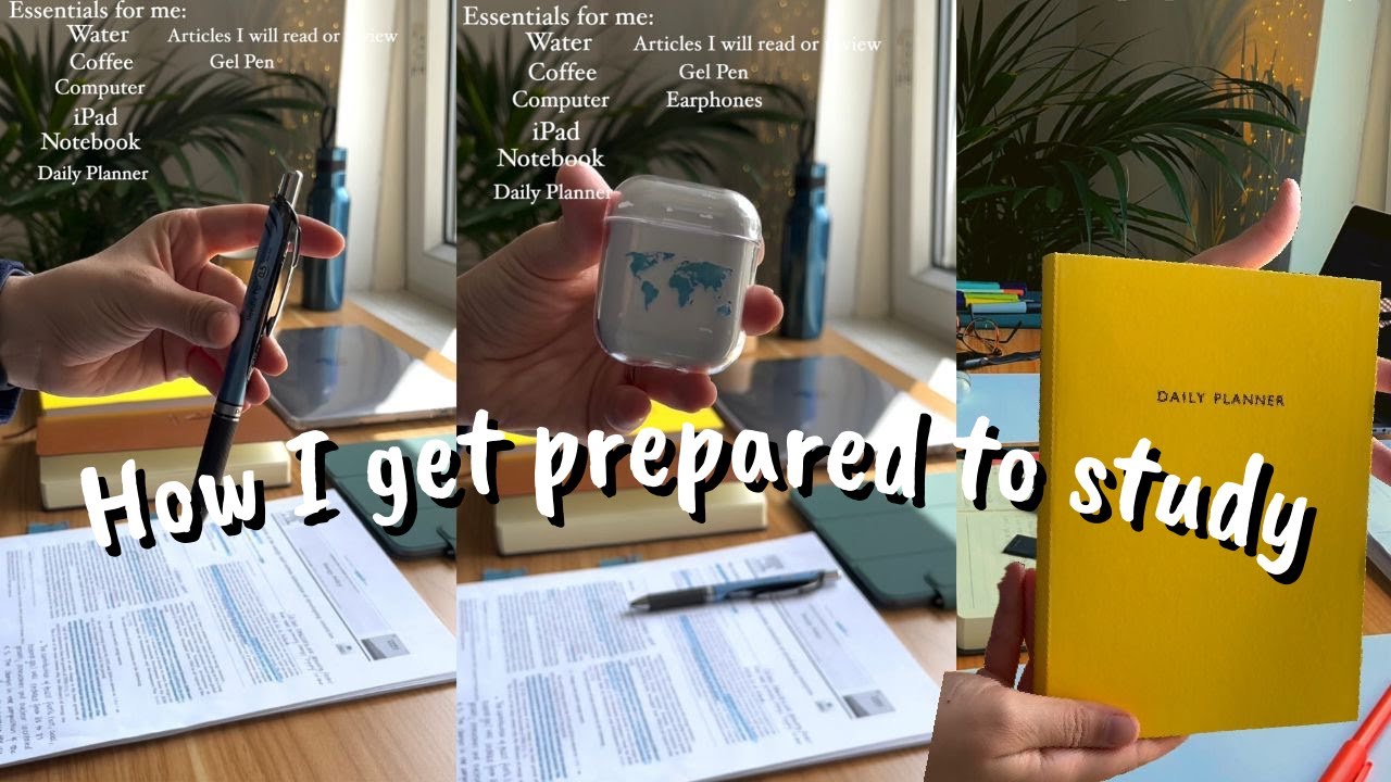 How I GET PREPARED TO STUDY? | Study Tips | Read the description! - YouTube