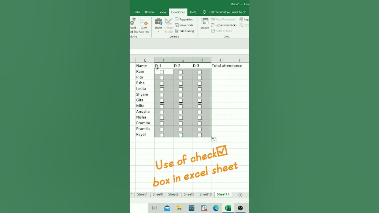 Calculate Attendance In Excel Microsoftexcel Excelvideo Excel Trick Shorts Countif
