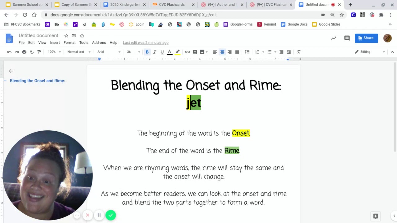 Blending the Onset and Rime - YouTube