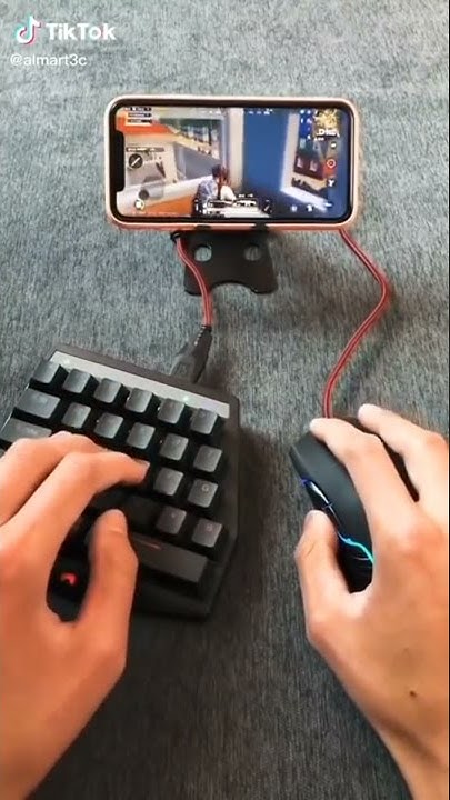 PUBG MOBILE one handed KEYBOARD AND MOUSE #SHORT #SHORTS - YouTube