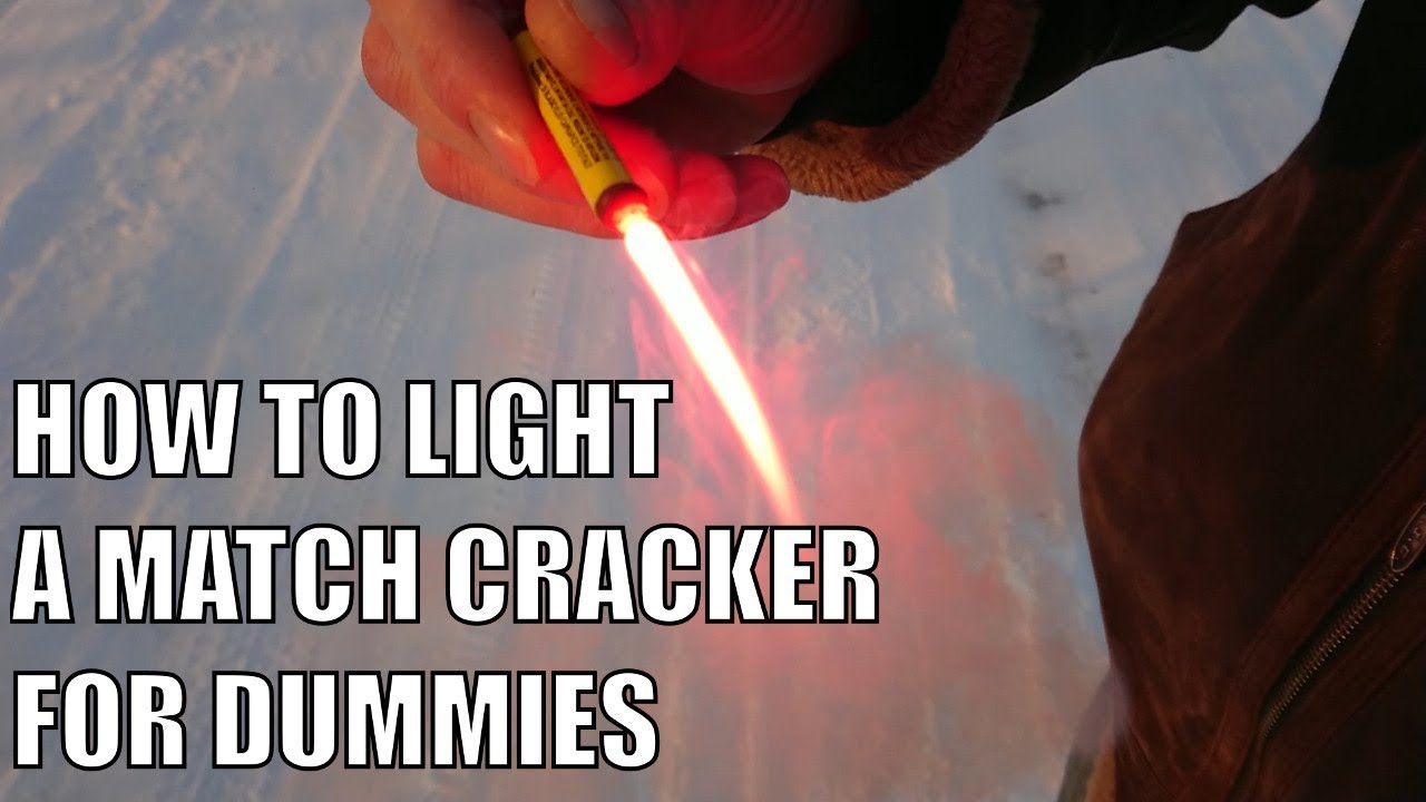 How To Light a Match Cracker For Dummies - YouTube