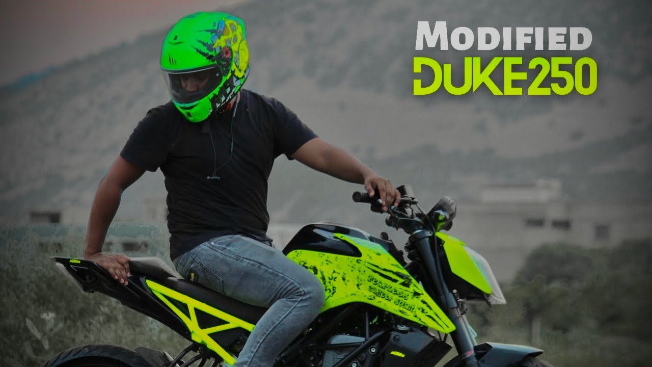 Best Modified Duke250 | Neon Paint - YouTube
