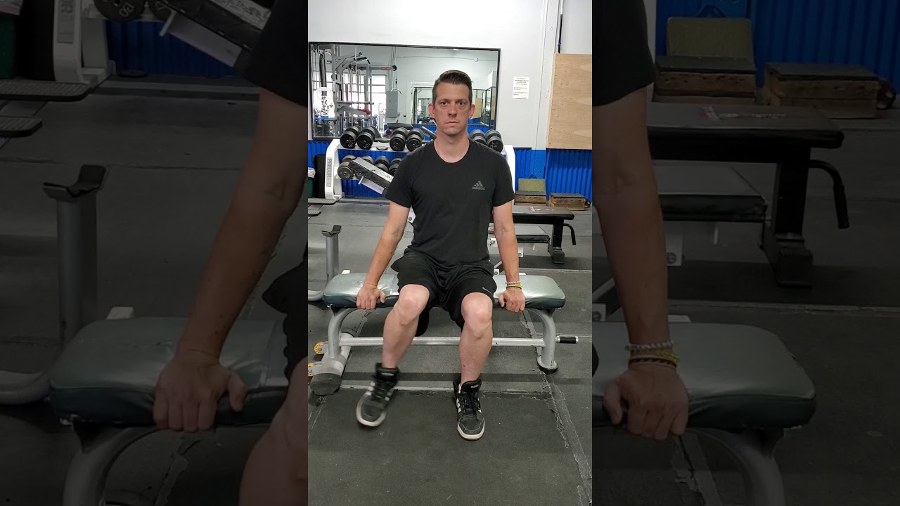 Seated Hip Internal Rotation - YouTube