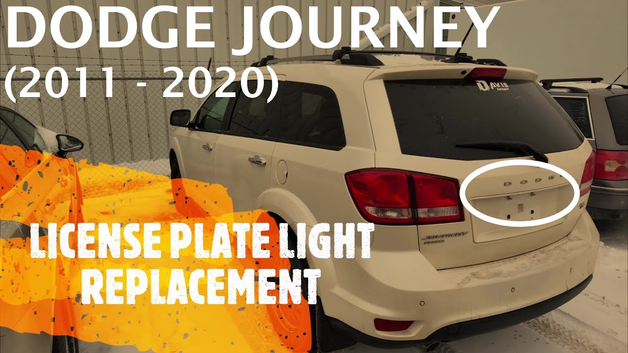 Dodge Journey - LICENSE PLATE LIGHT BULB REPLACEMENT / REMOVAL (2011 ...