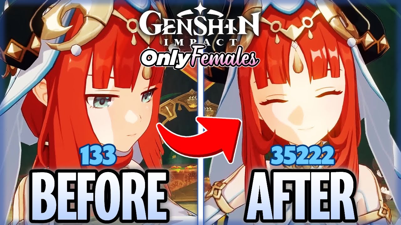 Video I Spent 24 Hours To Build Nilou On My Females Only Account Genshin Impact Females Only
