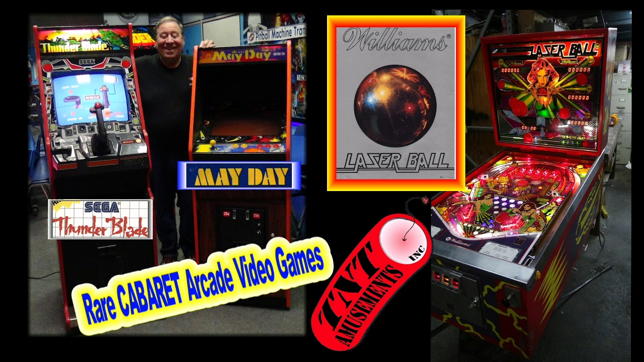 #1220 Sega THUNDER BLADE-Hoei MAYDAY Cabaret Arcade Video Games-Laser ...