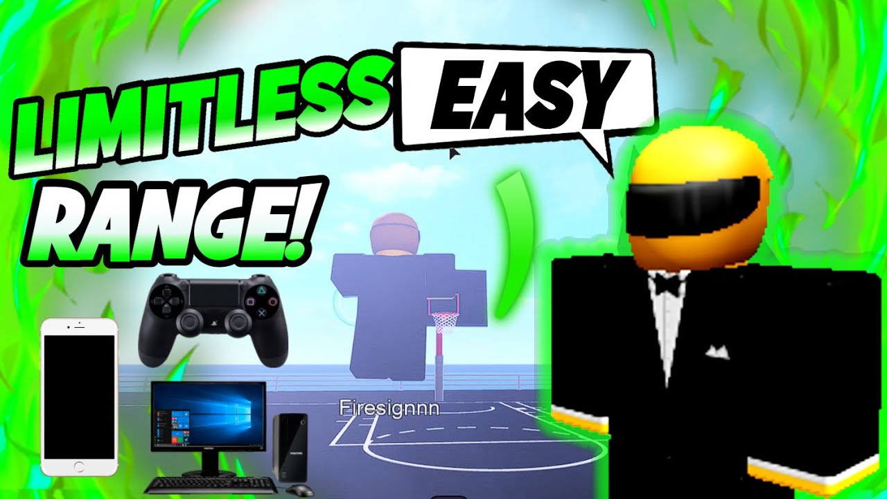 HOOPZ ROBLOX LIMITLESS RANGE TUTORIAL MOBILE/CONTROLLER/PC!(SHOOT 85s ...